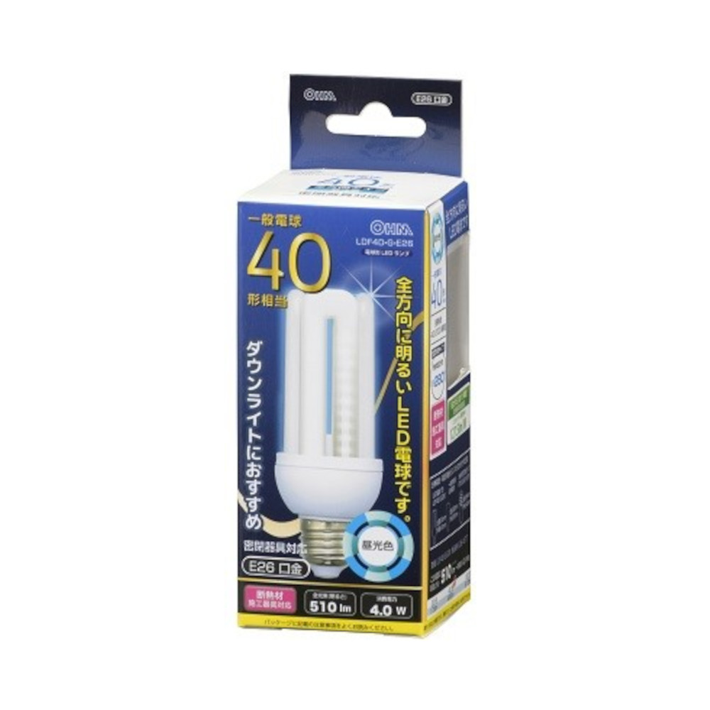 LED電球 D型 E26 4W 昼光色 LDF4D-G-E26 | ジョイフル本田 取り寄せ＆店舗受取