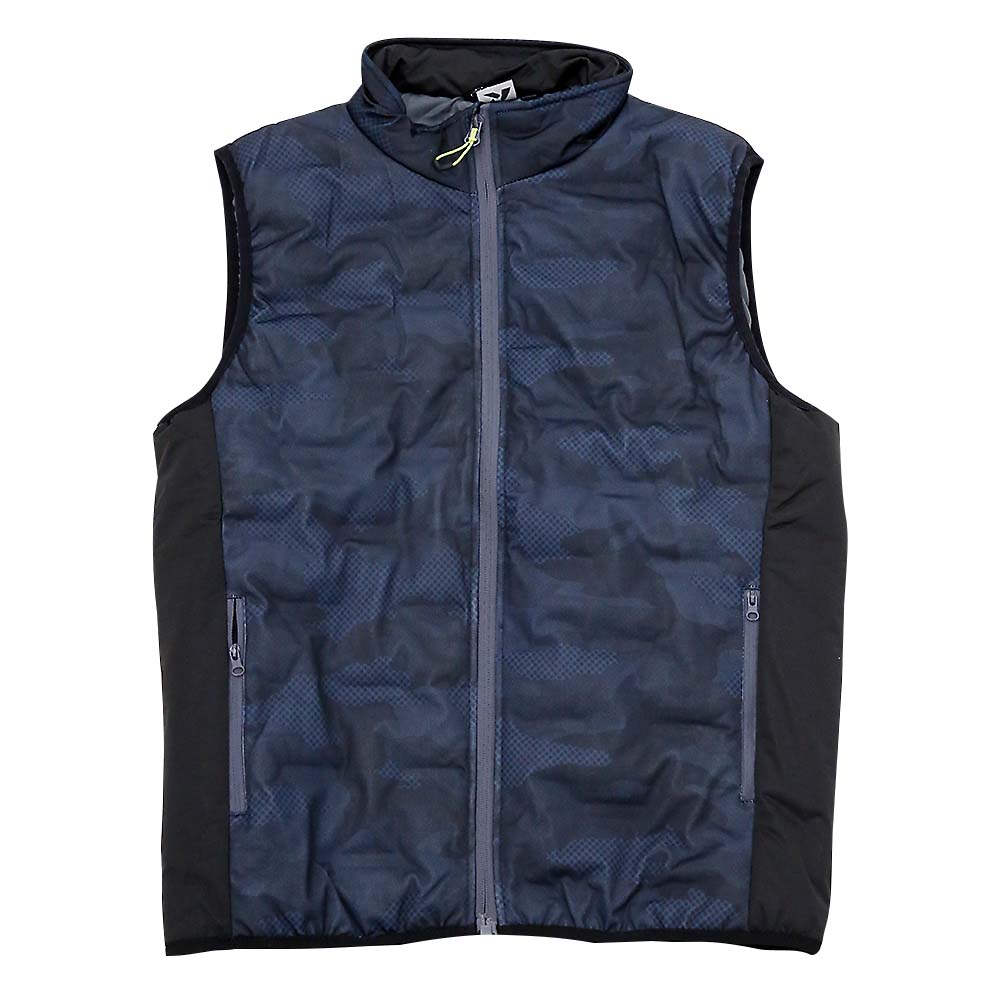 AT LX22503圧着中綿ベスト(108ネイビー)M 22503デジNV M | ジョイフル本田 取り寄せ＆店舗受取