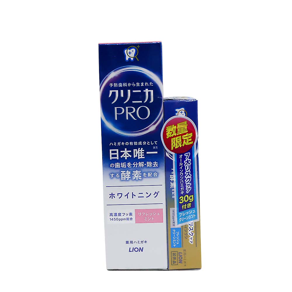 クリニカPROホワイトニングハミガキ リフレッシュミント＋おまけ付 95g＋30g | ジョイフル本田 取り寄せ＆店舗受取
