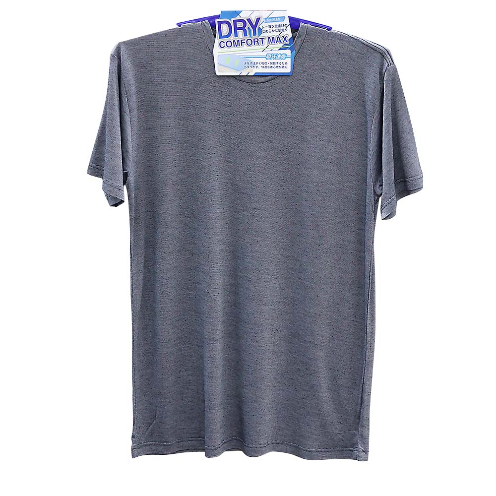 紳士吸汗速乾杢調半袖丸首 ブラックM 54-094-JF04M | ジョイフル本田 取り寄せ＆店舗受取