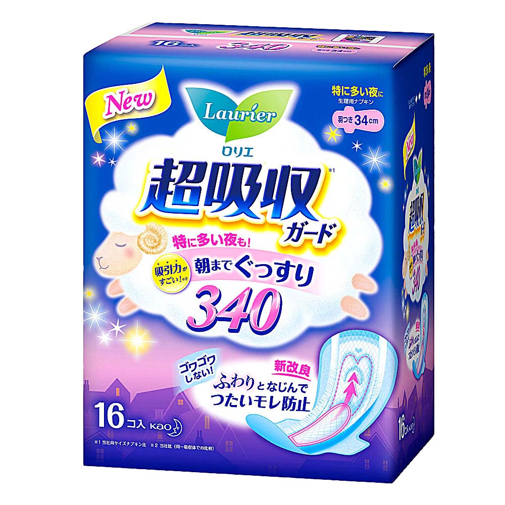 ロリエ Speed＋超吸収ガード340 16枚 | ジョイフル本田 取り寄せ＆店舗受取